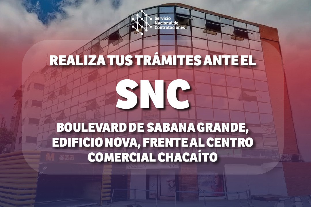 SNC – Servicio Nacional de Contrataciones